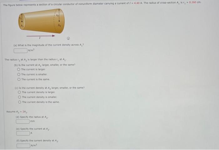 Solved The figure below represents a section of a circular | Chegg.com