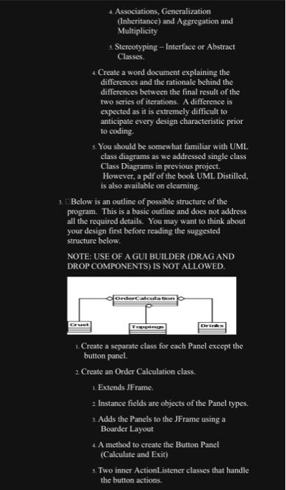 Solved Develop A Java Program That Uses Graphical User 