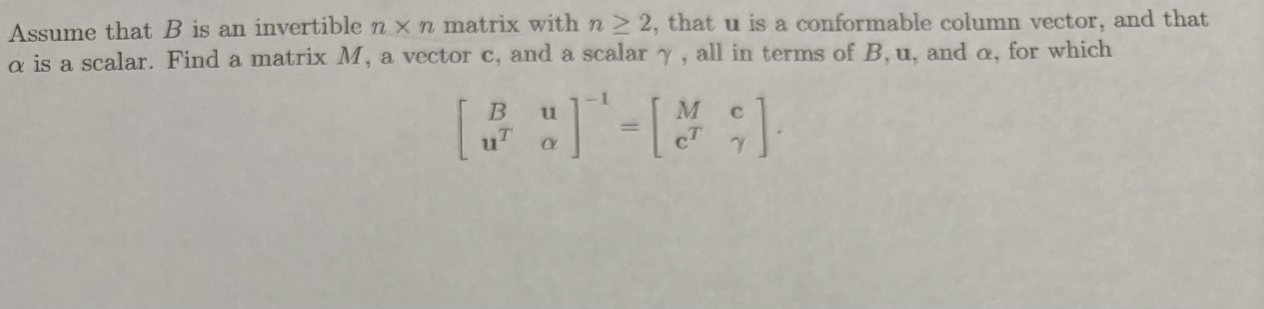 Solved Assume that B ﻿is an invertible n×n ﻿matrix with n≥2, | Chegg.com