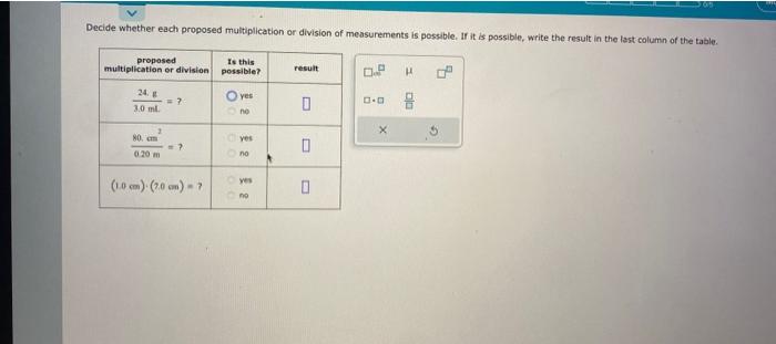 Solved Decide whether each proposed multiplication or | Chegg.com