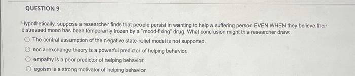 Solved Hypothetically, suppose a researcher finds that | Chegg.com