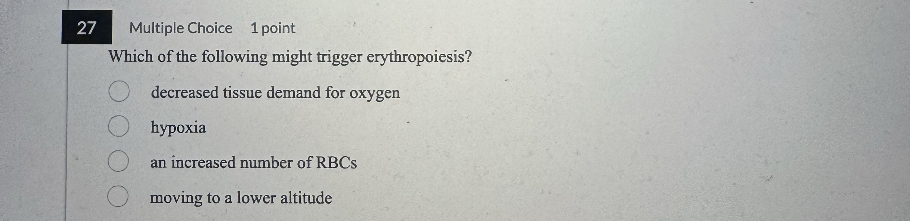 Solved 27 ﻿Multiple Choice 1 ﻿pointWhich of the following | Chegg.com