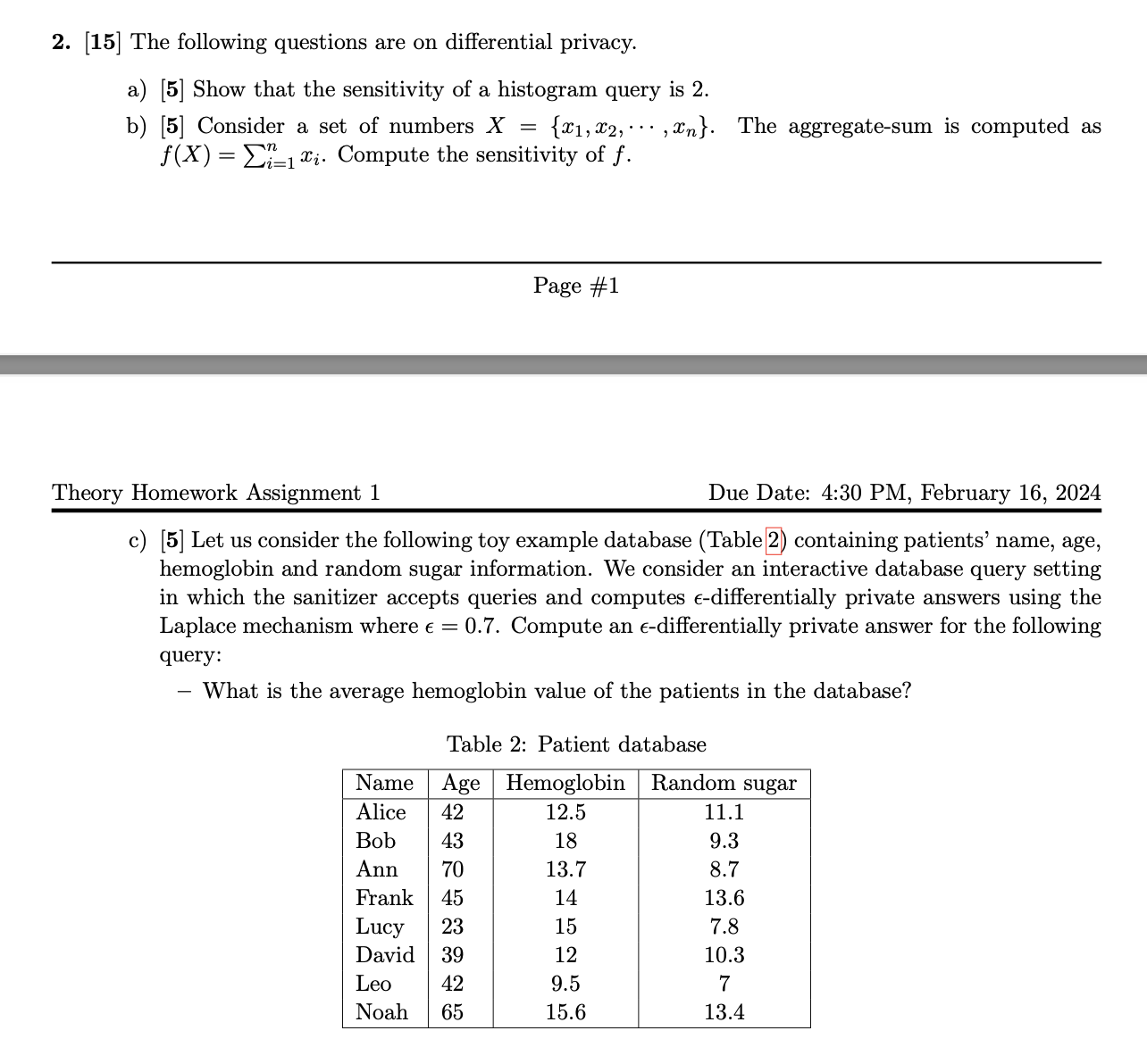 Solved c) [5] ﻿Let us consider the following toy example | Chegg.com