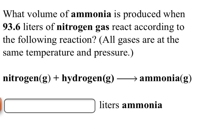 Solved What volume of nitrogen monoxide is required to react | Chegg.com