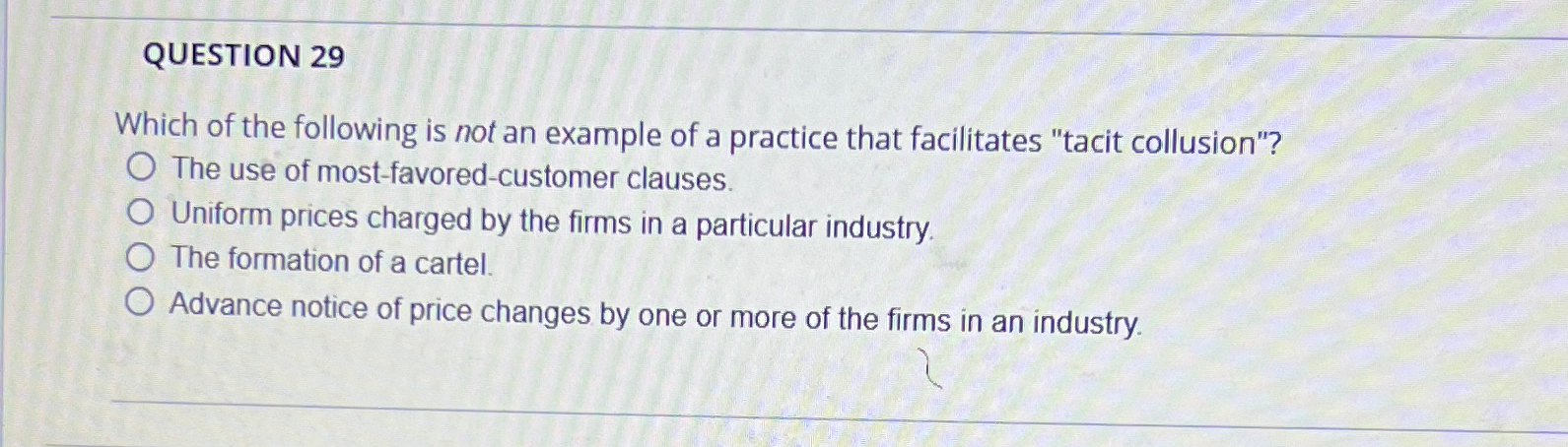 Solved QUESTION 29Which of the following is not an example | Chegg.com