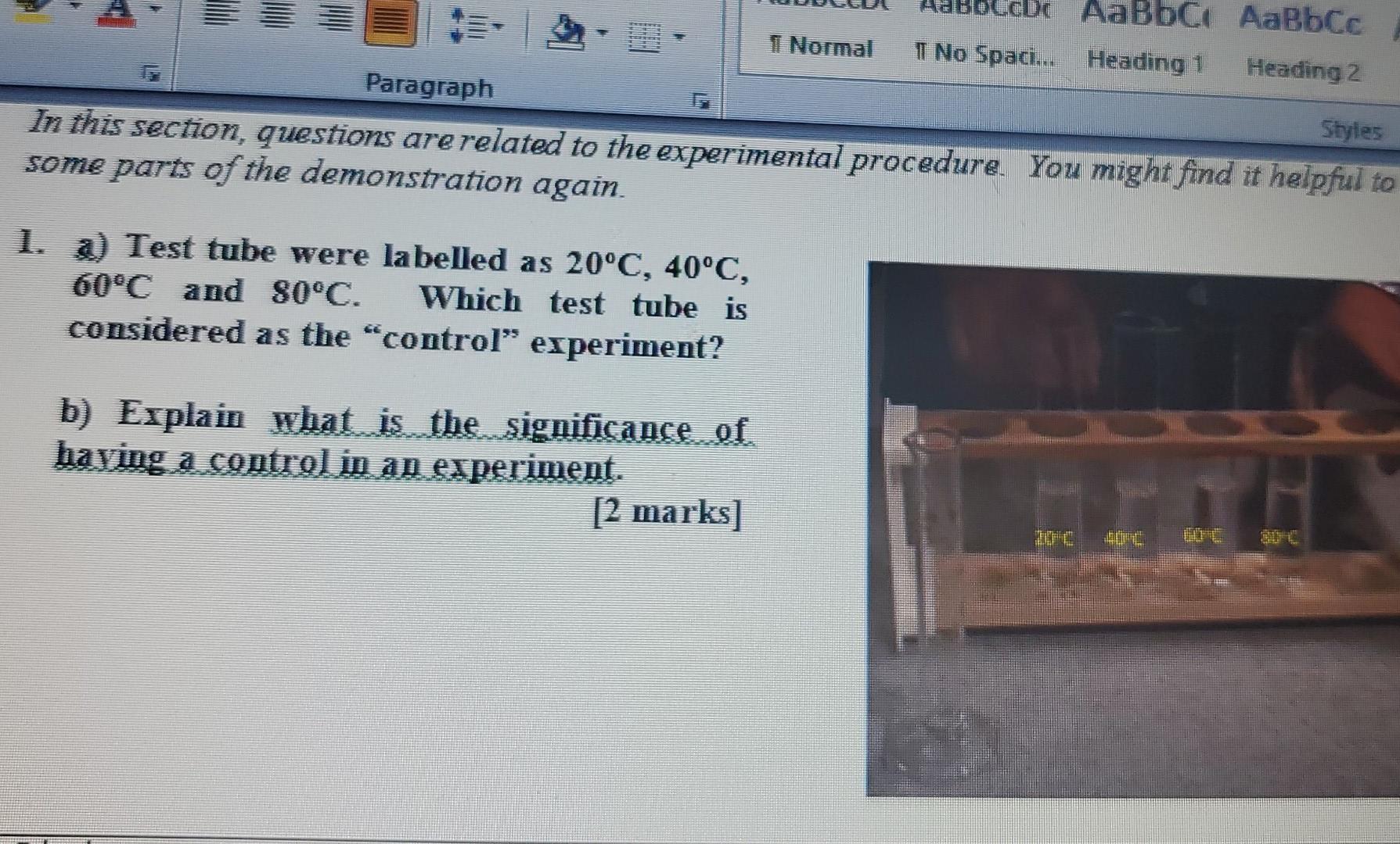 Solved AaBBC AaBbCc Heading 2 Normal I No Spaci... Heading 1 | Chegg.com