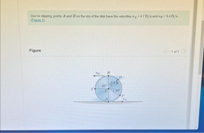 Solved Due to slipping, points A and B on the rim of the | Chegg.com