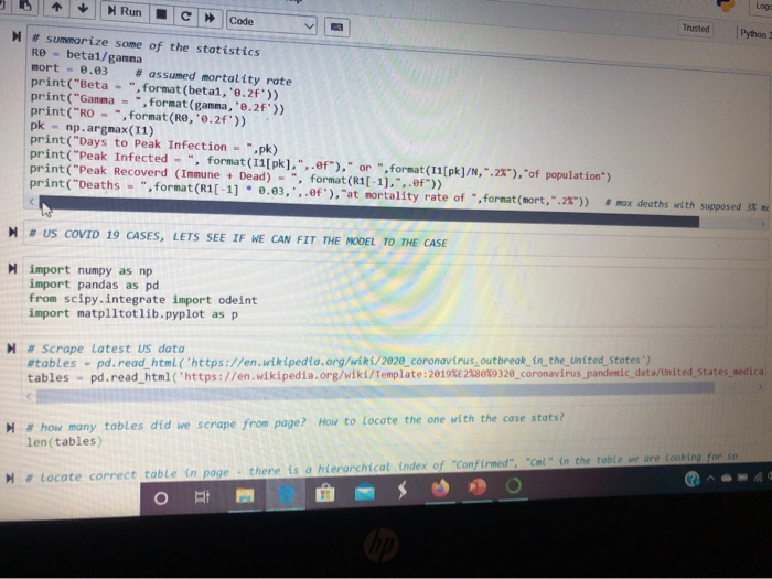 Solved [ ]: Nimport numpy as np import pandas as pd from | Chegg.com
