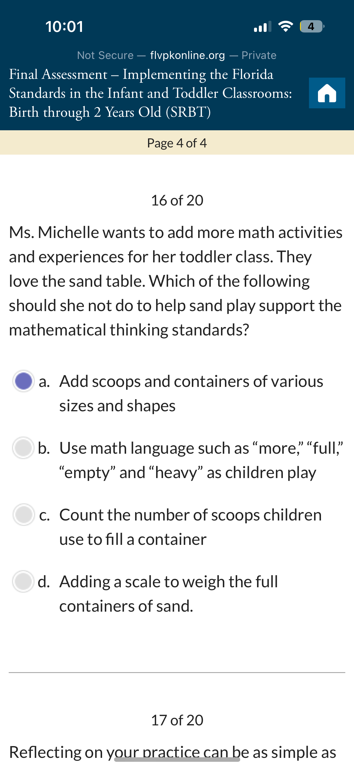 Solved 16 ﻿of 20Ms. ﻿Michelle wants to add more math | Chegg.com