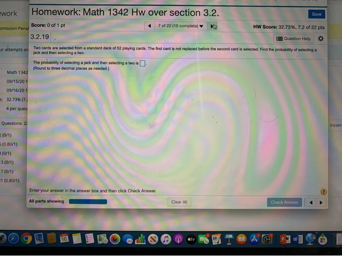 Solved mission Penal ework Homework: Math 1342 Hw over | Chegg.com