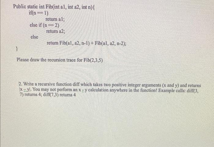 Solved 1. Write a recursive function called Mod which takes | Chegg.com