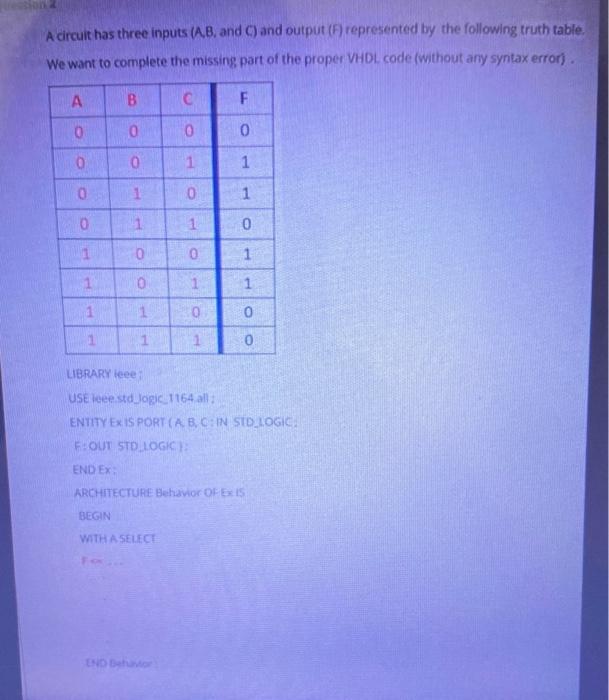 A Circuit Has Three Inputs Ab And C And Output 1088
