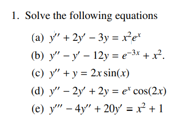 Solve the following | Chegg.com