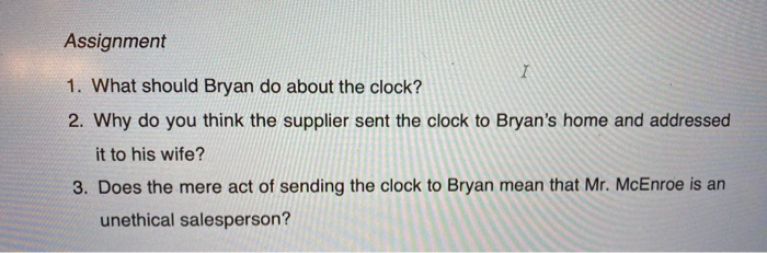 Scenario 1 Bryan Janz was just arriving back from | Chegg.com