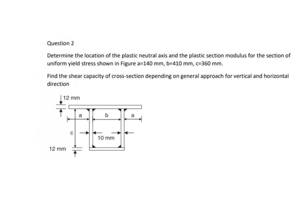 Solved Question 2Determine the location of the plastic | Chegg.com