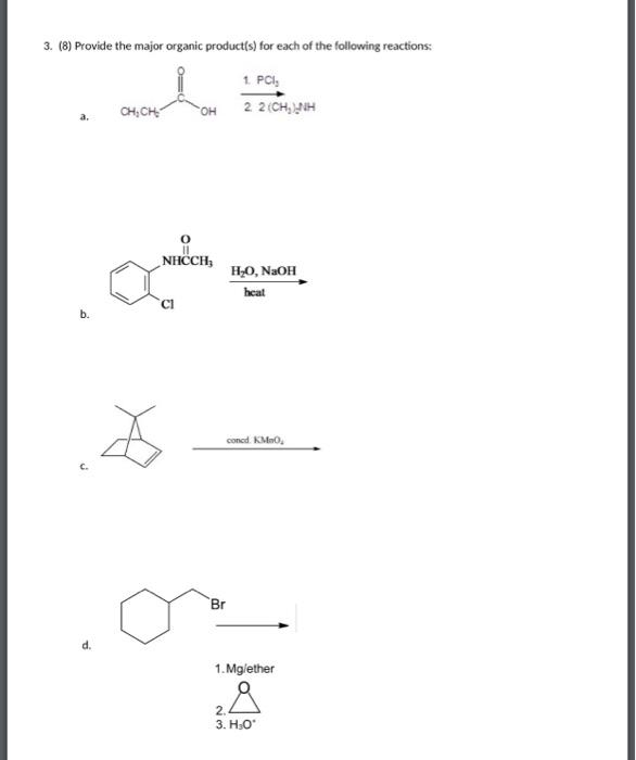 Solved 1. (3) Rank the following compounds in order of | Chegg.com