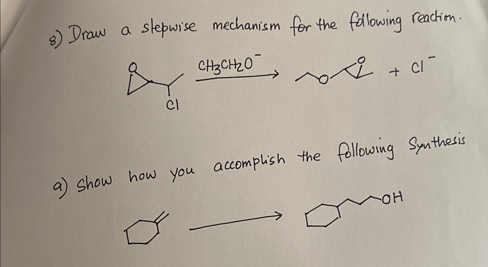 Solved Draw a stepwise mechanism for the following | Chegg.com