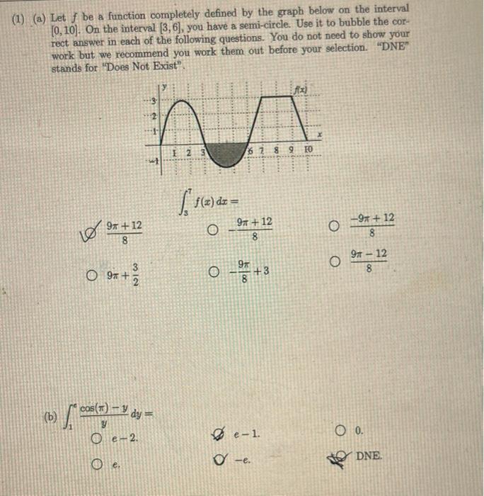 Solved 1) (a) Let f be a function completely defined by the | Chegg.com