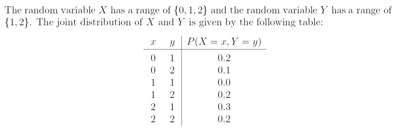Solved The random variable x ﻿has a range of {0,1,2} ﻿and | Chegg.com