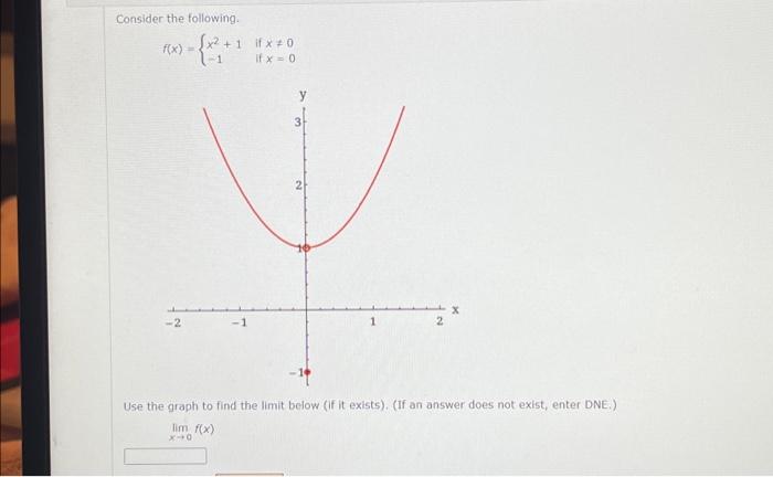 Solved Consider the following. √x² + 1 = f(x) = -2 -1 if x # | Chegg.com