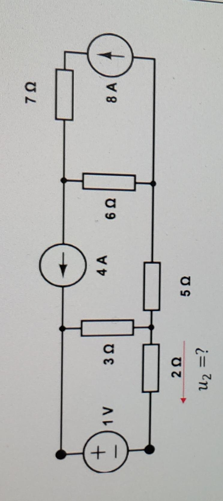 Solved Use the superposition theorem to determine u2 in the | Chegg.com