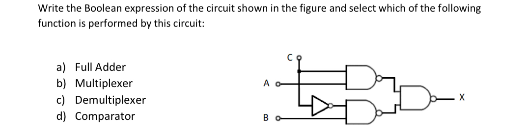 Write the Boolean expression of the circuit shown in | Chegg.com