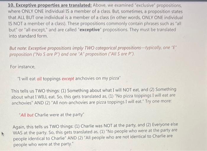 Standard Form Categorical Sentences In this week's | Chegg.com