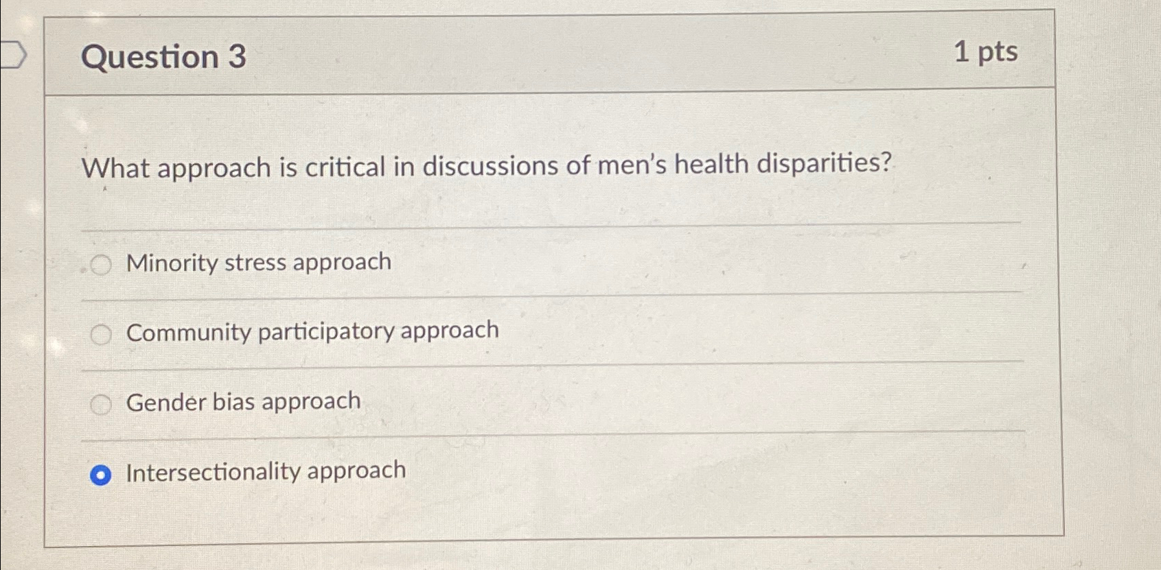 Solved Question 31ptsWhat approach is critical in | Chegg.com