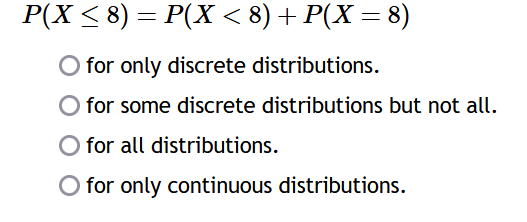 Solved P(x≤8)=P(x