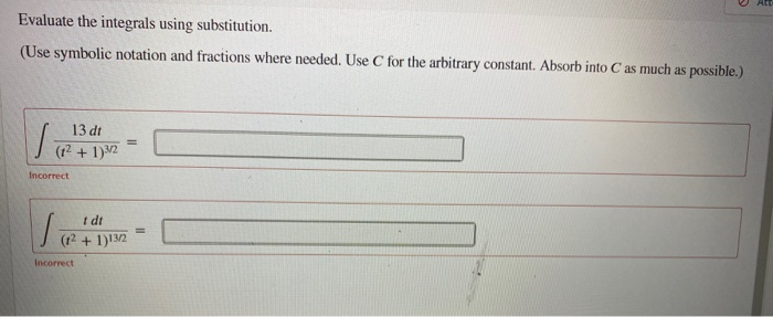 Solved Evaluate using trigonometric substitution. (Express | Chegg.com