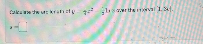 Solved Calculate the arc length of y=x23 over the interval | Chegg.com
