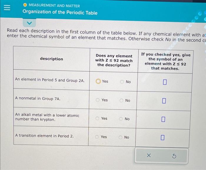 Solved Read each description in the first column of the | Chegg.com