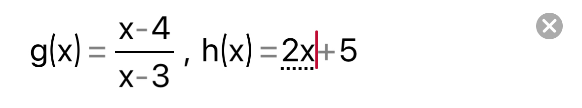 Solved g(x)=x-4x-3,h(x)=2x + 5, ﻿find the domain of G of H| | Chegg.com