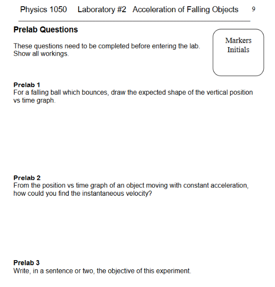 Prelab QuestionsThese questions need to be completed | Chegg.com