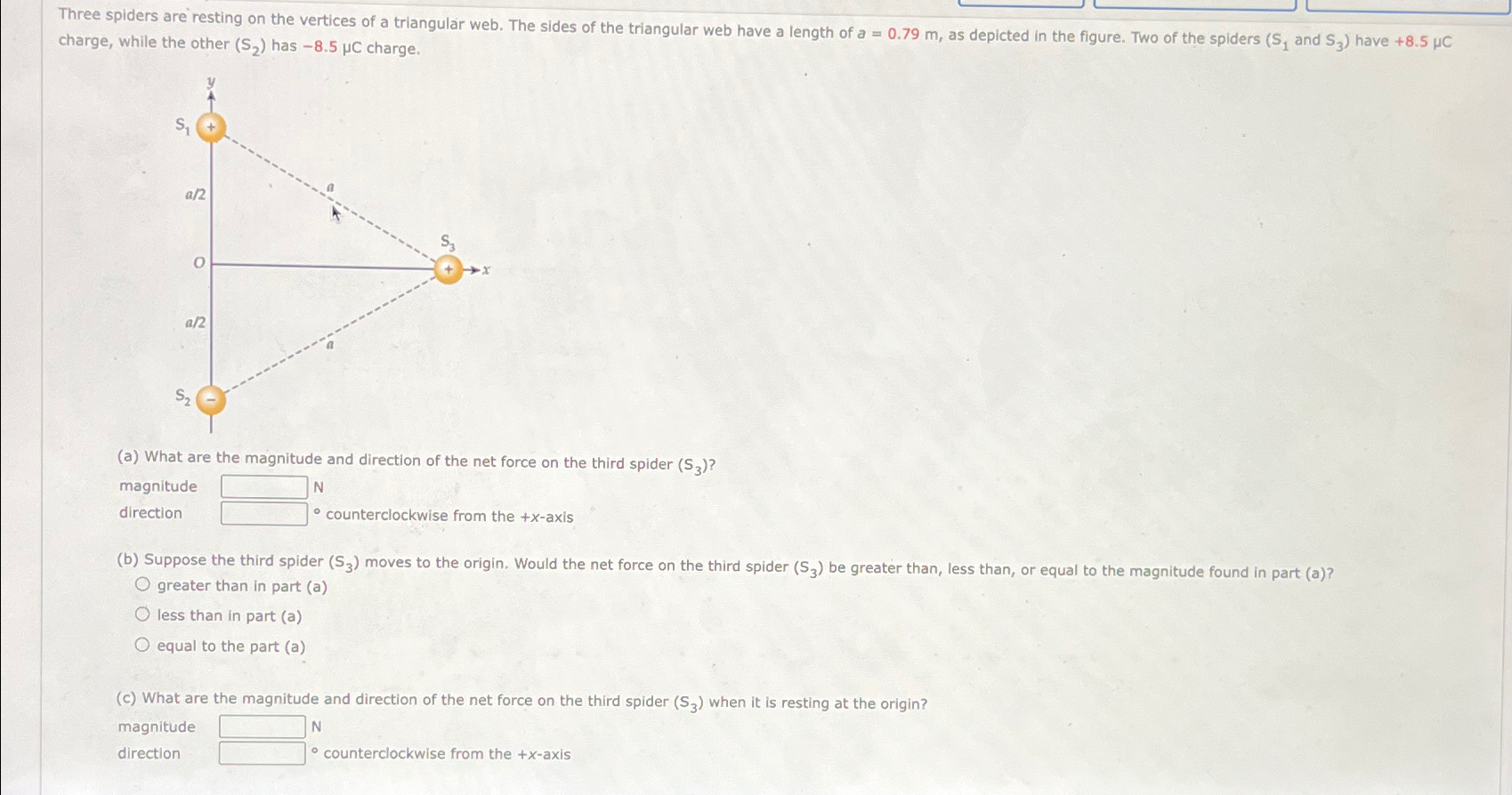 Solved Three spiders are resting on the vertices of a | Chegg.com