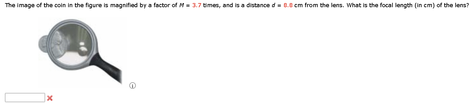 Solved The image of ﻿the coin in ﻿the figure is ﻿magnified | Chegg.com