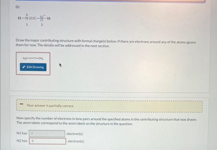 Solved (b) H−N≡C−N−H 12 Draw the major contributing | Chegg.com