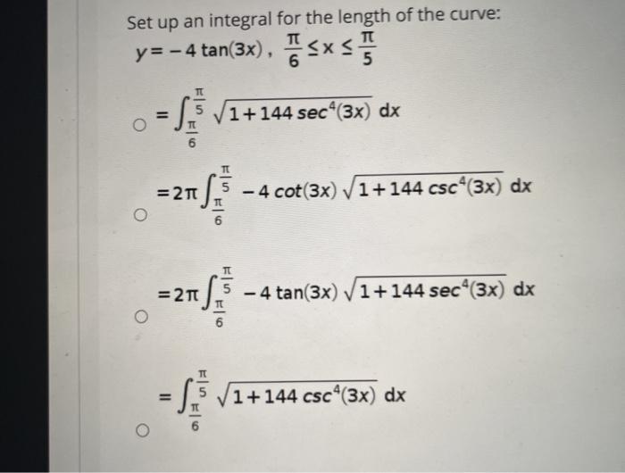 Solved Match the integrals in the left column with the | Chegg.com