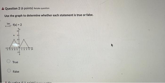 Solved Use the graph to determine whether each statement is | Chegg.com