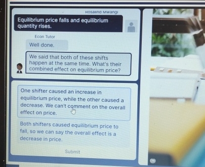 Solved Equilibrium price falls and equilibriumquantity | Chegg.com