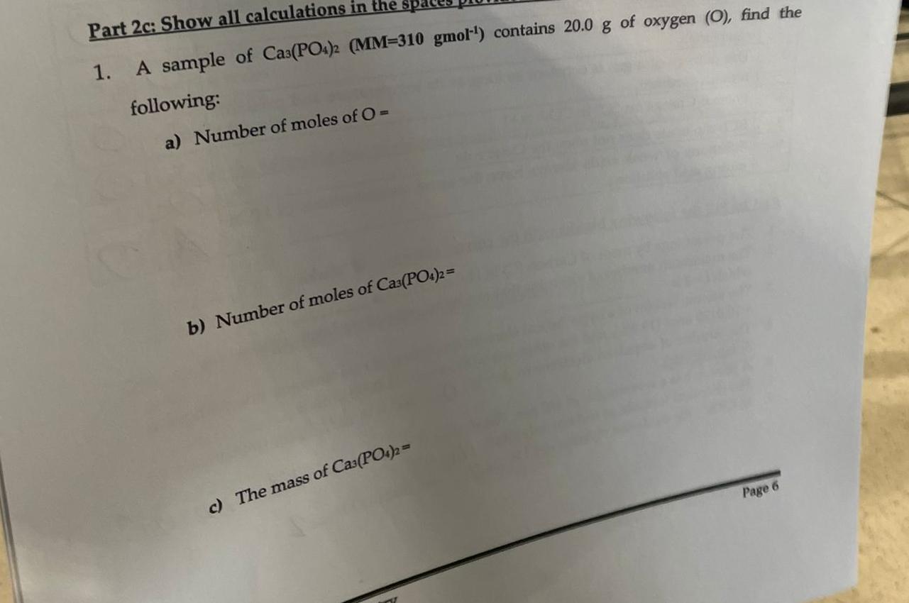 Solved 310gmol-1 ) ﻿contains 20.0g ﻿of oxygen (O), ﻿find | Chegg.com