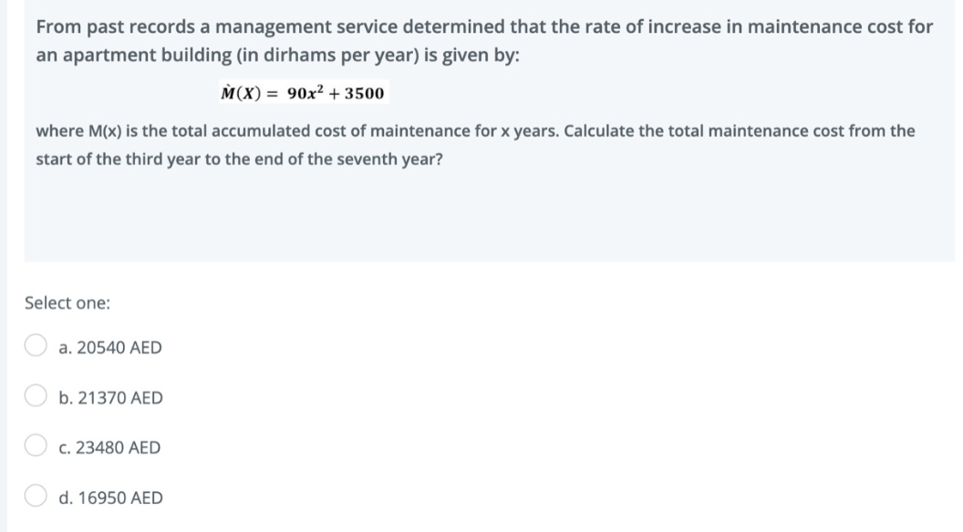 Solved From past records a management service determined | Chegg.com