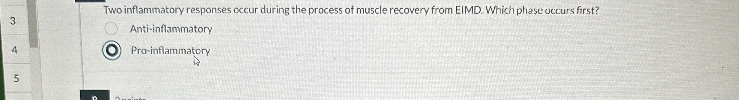 Solved 3Two inflammatory responses occur during the process | Chegg.com