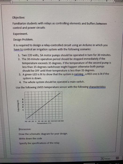 Solved Objective: Familiarize students with relays as | Chegg.com