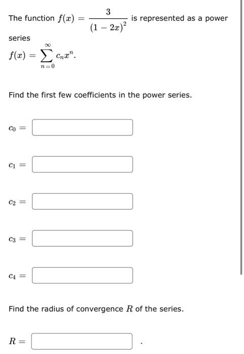 Solved The function f(x)=(1−2x)23 is represented as a power | Chegg.com