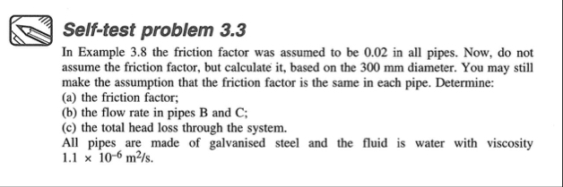 Self-test problem 3.3In Example 3.8 ﻿the friction | Chegg.com