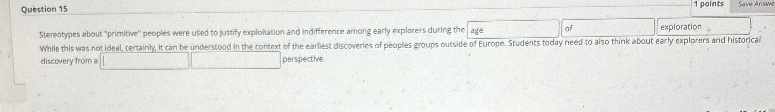 Solved Question 151 ﻿pointsSave AnsweStereotypes about | Chegg.com