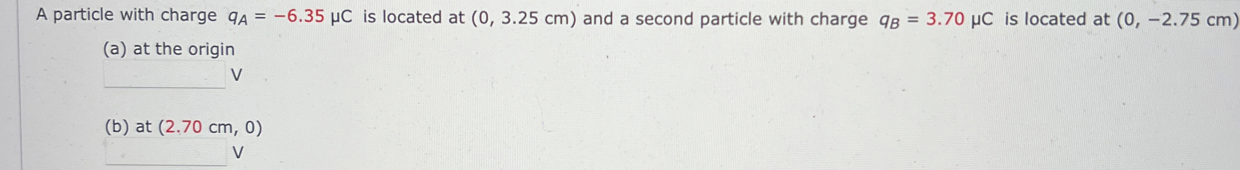 Solved A particle with charge qA=-6.35μC ﻿is located at | Chegg.com