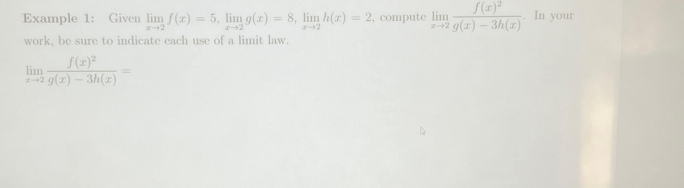Solved Example 1: Given | Chegg.com