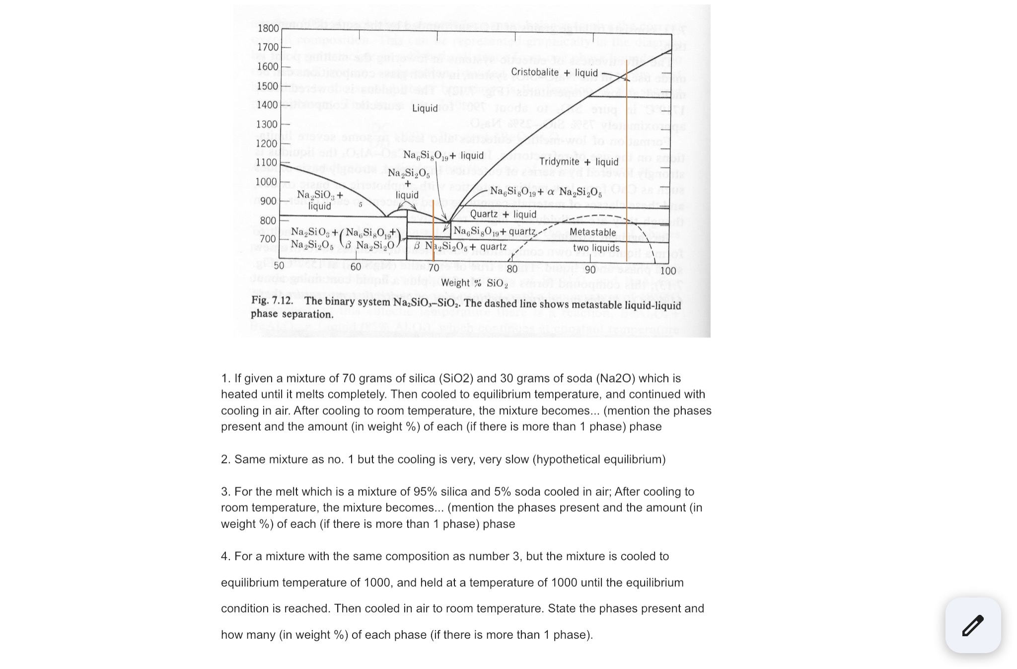 Solved If given a mixture of 70 ﻿grams of silica ( ﻿SiO2 | Chegg.com